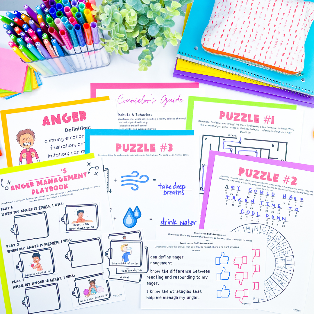Anger Management 3 Tier Counseling Curriculum