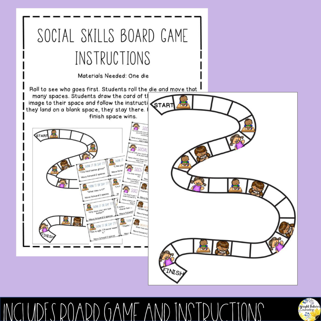 Social Skills Board Game with Digital Version