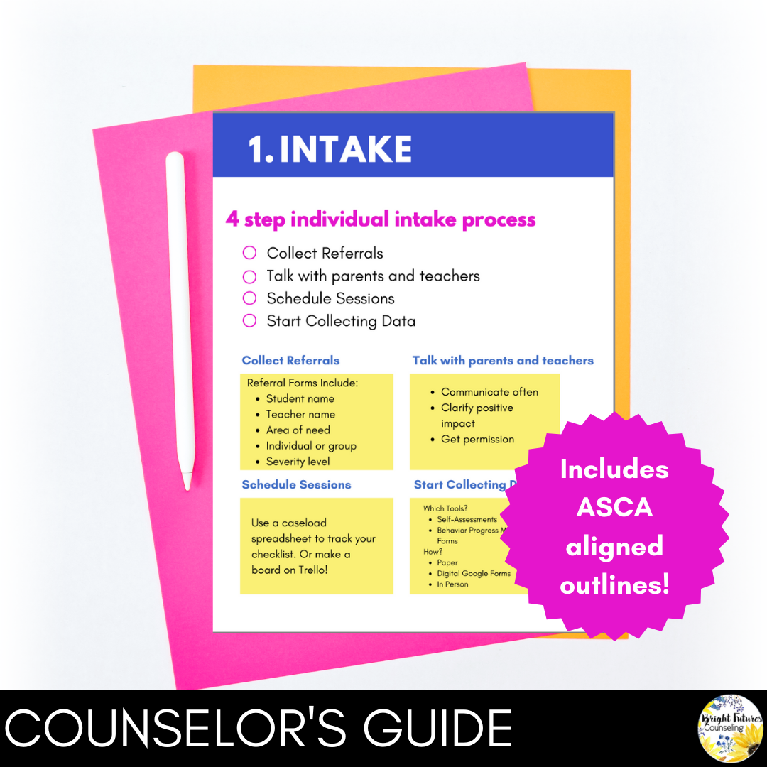 Solution Focused Counseling Individual Curriculum + Data Tracking Tool