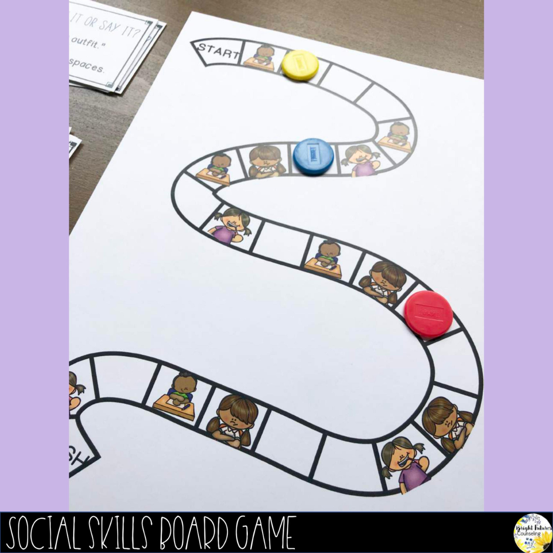 Social Skills Board Game with Digital Version