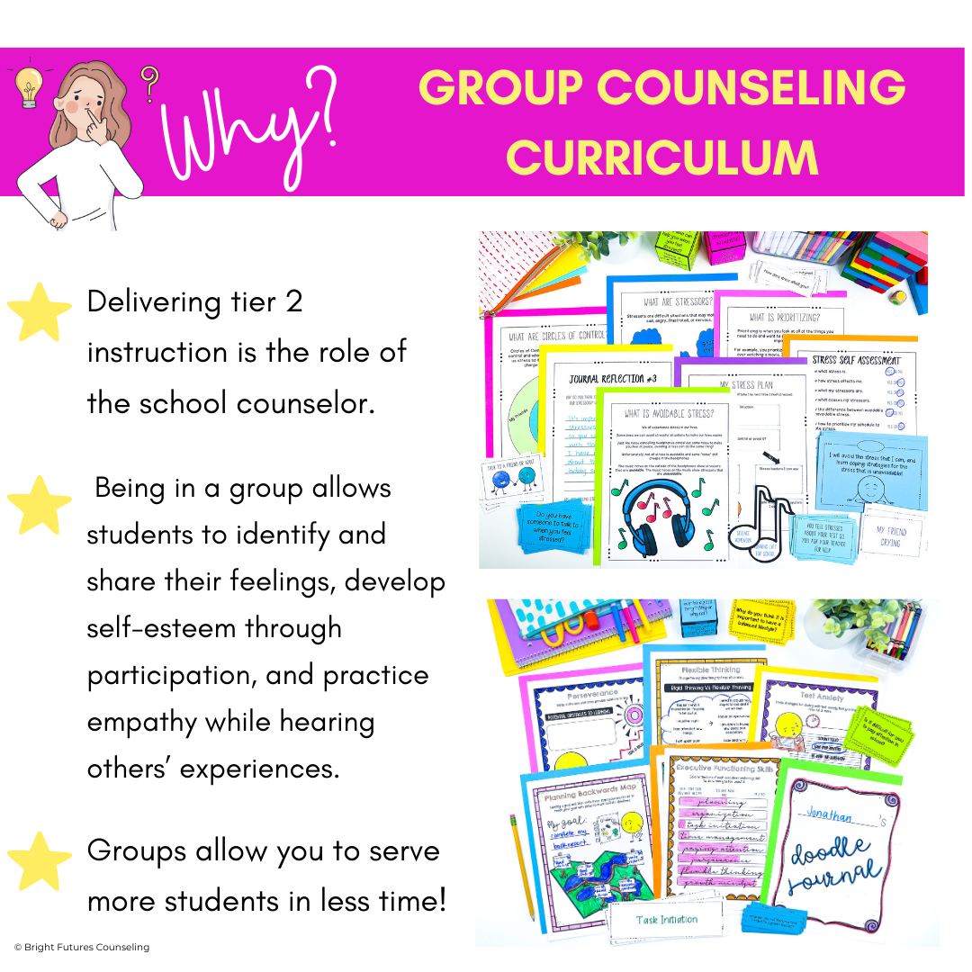 School Counseling Curriculum: 20 Research-based and Ready to Use Small ...
