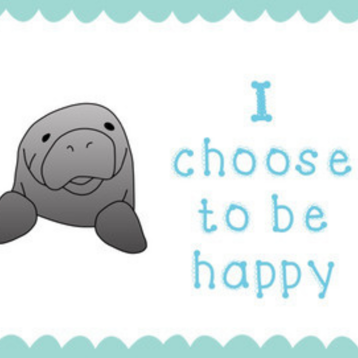 Mindful Manatee Mantras Classroom Posters Counseling Office and Classr