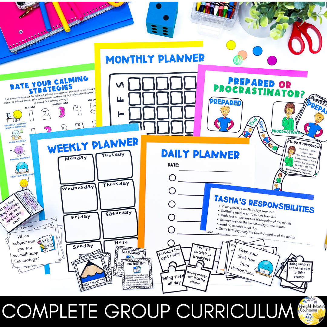 Study Skills Small Group | Test Taking, Executive Functioning & Managi