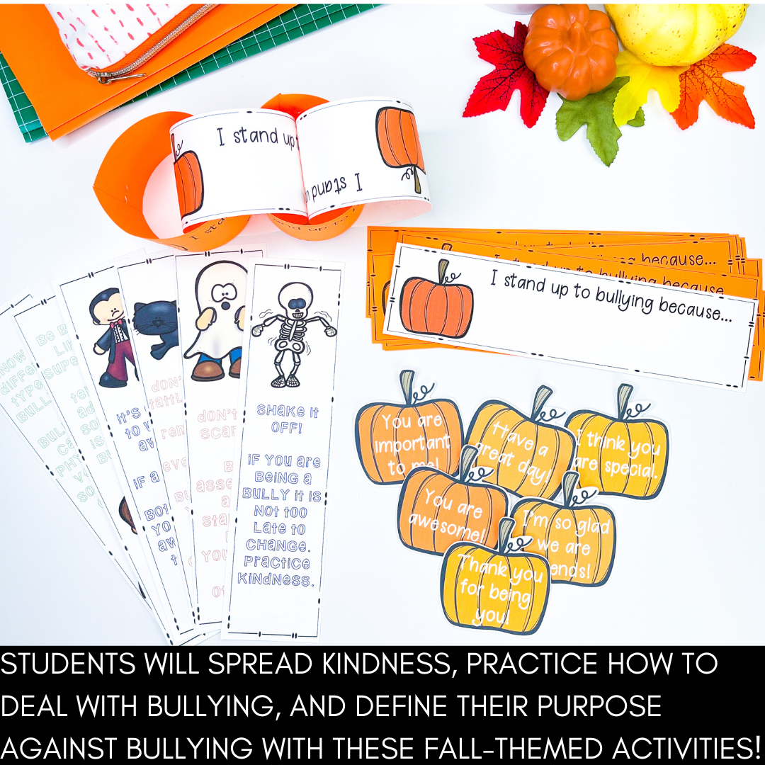 Bullying Prevention School Wide Activities - Fall and Halloween Activi