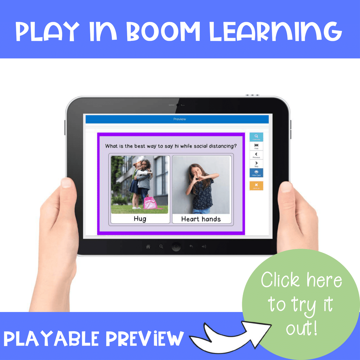 Social Distancing Greetings and Appropriate Mask Wearing Boom Cards CO ...