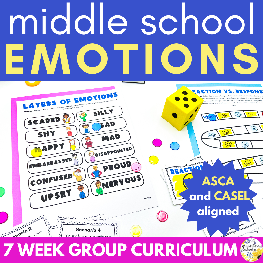 Emotional Regulation & Management Strategies for Middle School Counsel