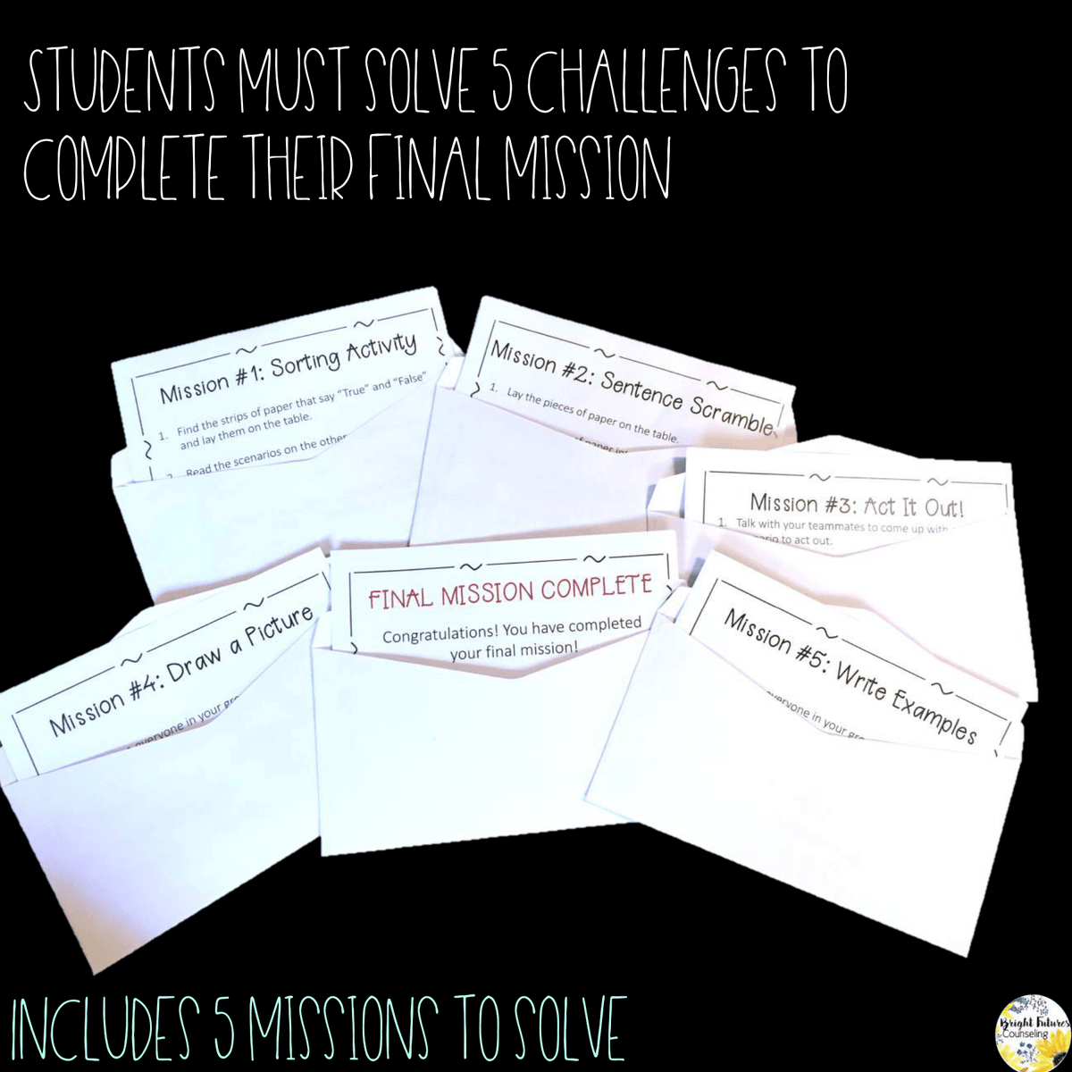 Interactive Classroom Guidance Lesson BUNDLE Escape Room Style Mission