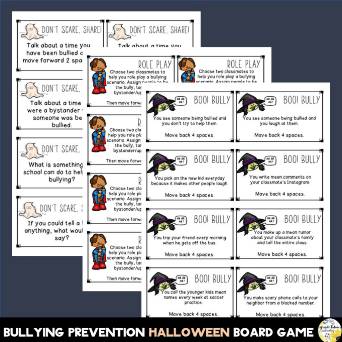 October Counseling Bundle - Bullying Prevention Month + Fall Coping St ...