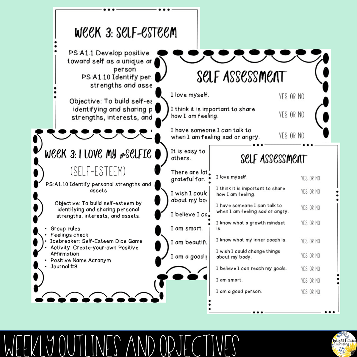 Self-Esteem Counseling Group Bundle