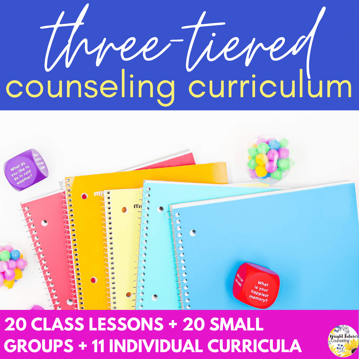 3 Tier Comprehensive Counseling Curriculum with Lessons, Groups, and I ...