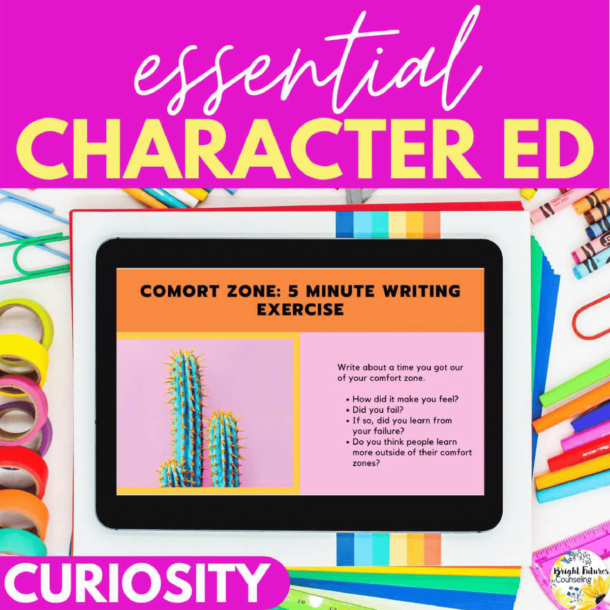 Curiosity SEL Class Character Education Lesson: Developing Character S