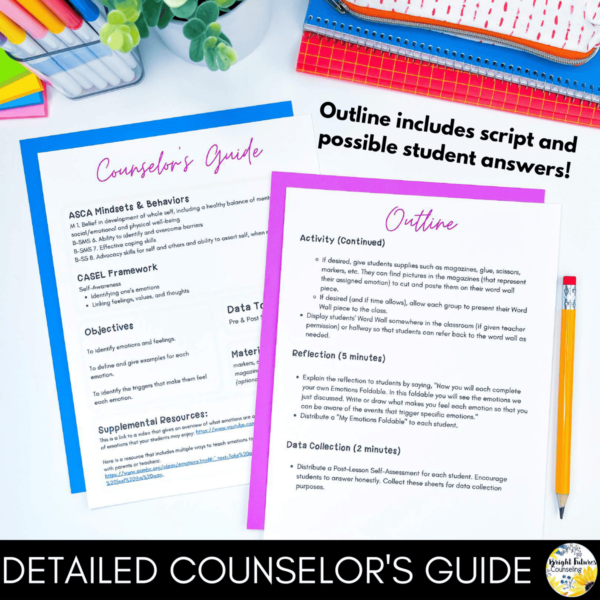 Feelings & Emotions Counseling Lesson: Social Emotional Learning Activ