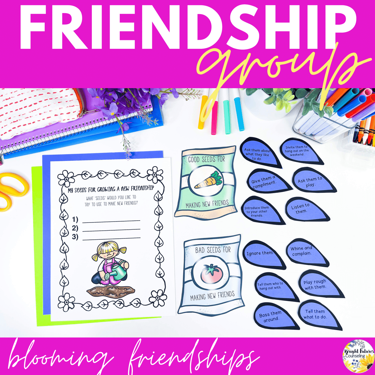 Friendship Activities and Lessons - Blooming Friendships Small Group C