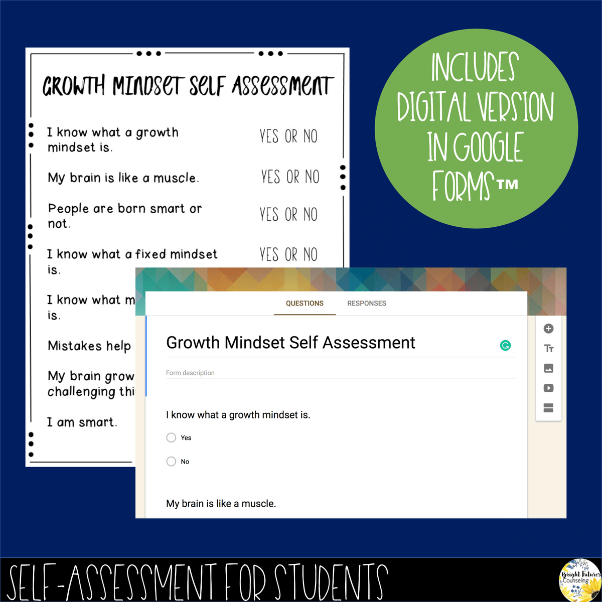 Growth Mindset Self-Assessment Progress Monitoring and Data Collection