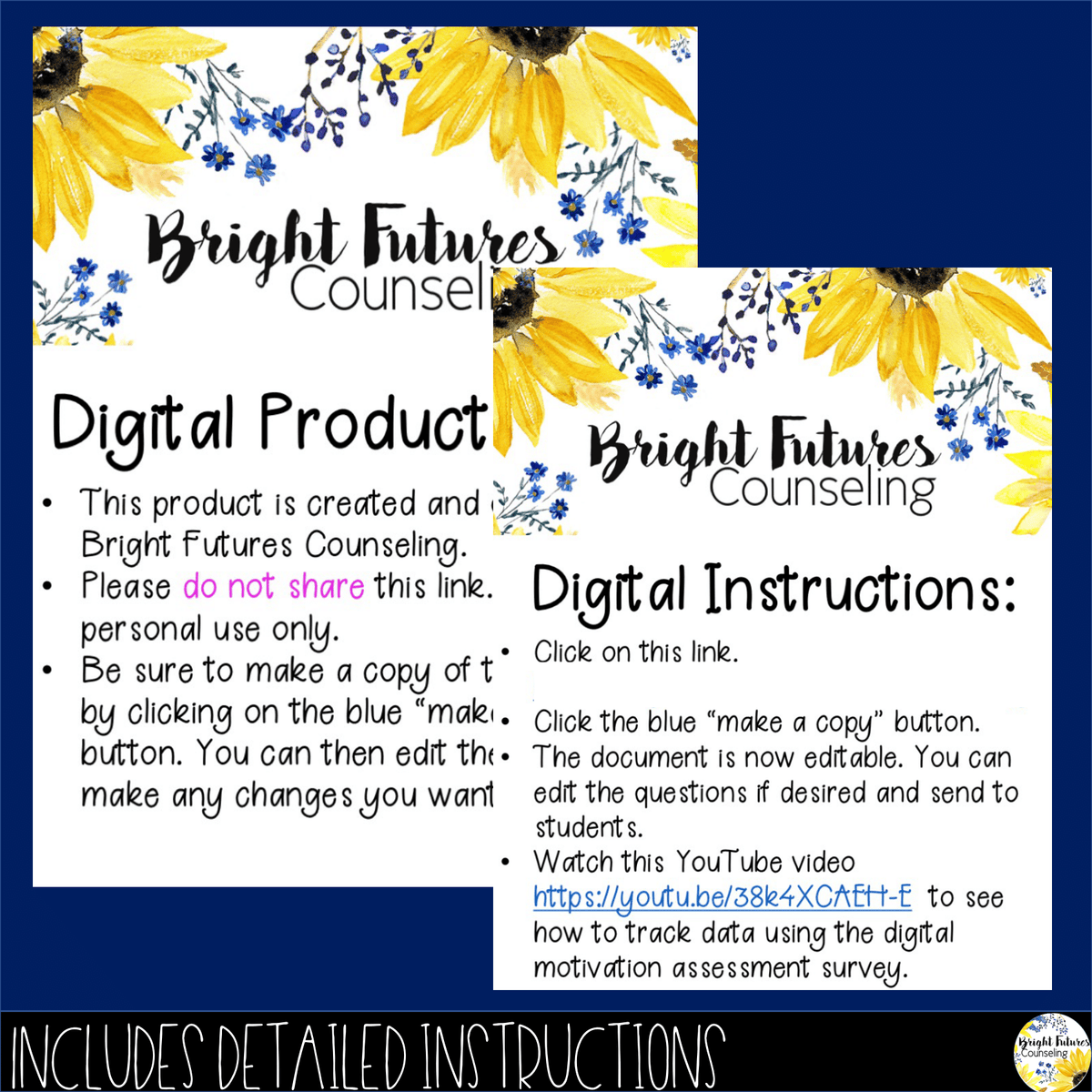 Resiliency Self-Assessment Editable School Counseling Data Collection