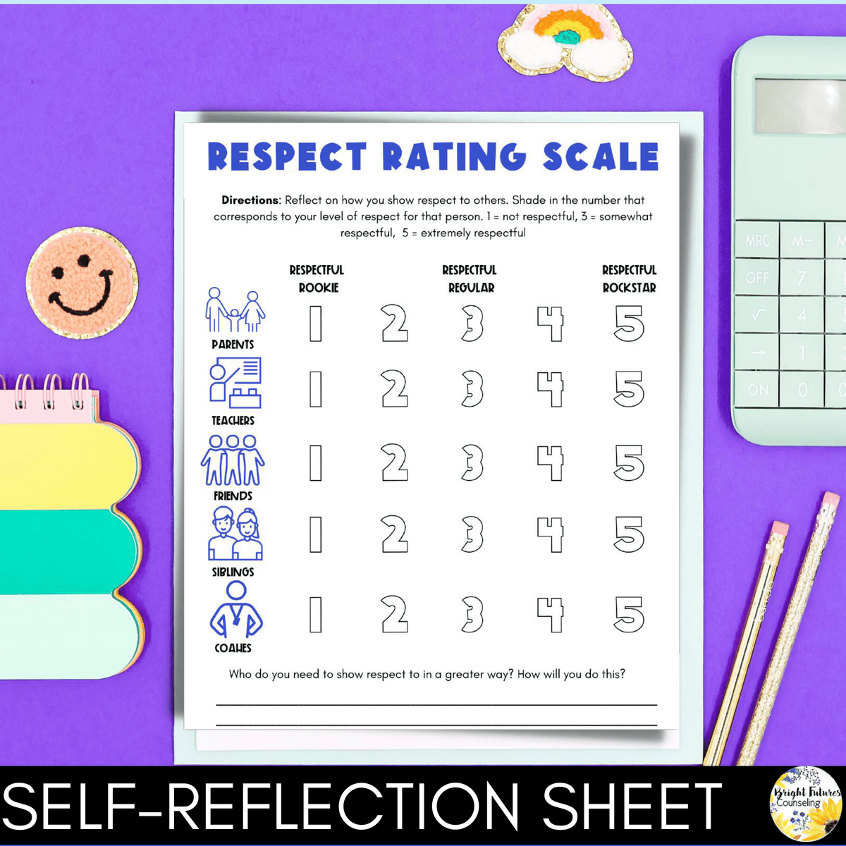 Respect Lesson for Middle School Social Emotional Learning and School