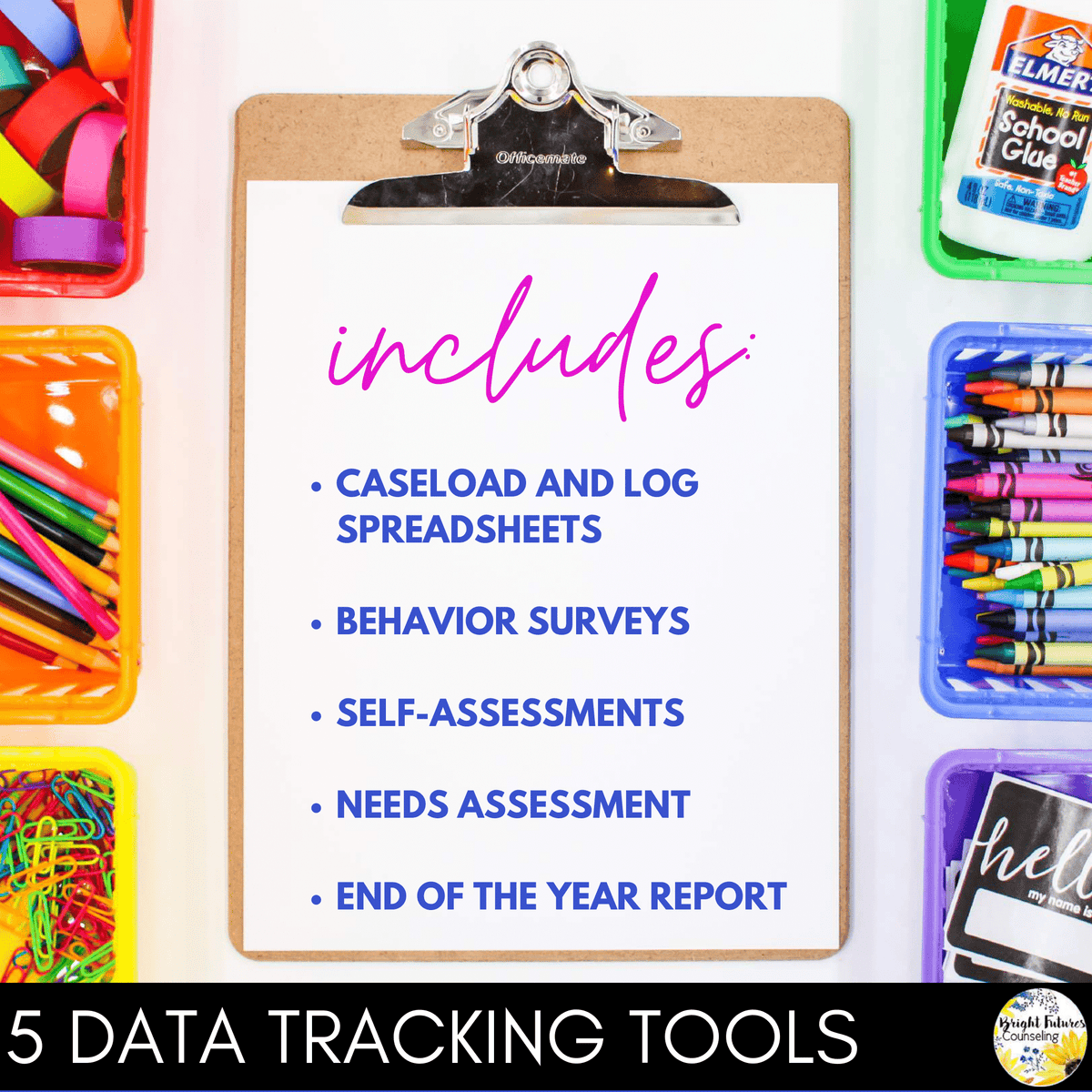 School Counseling Data Tracking Tools Bundle - Data Driven Counseling