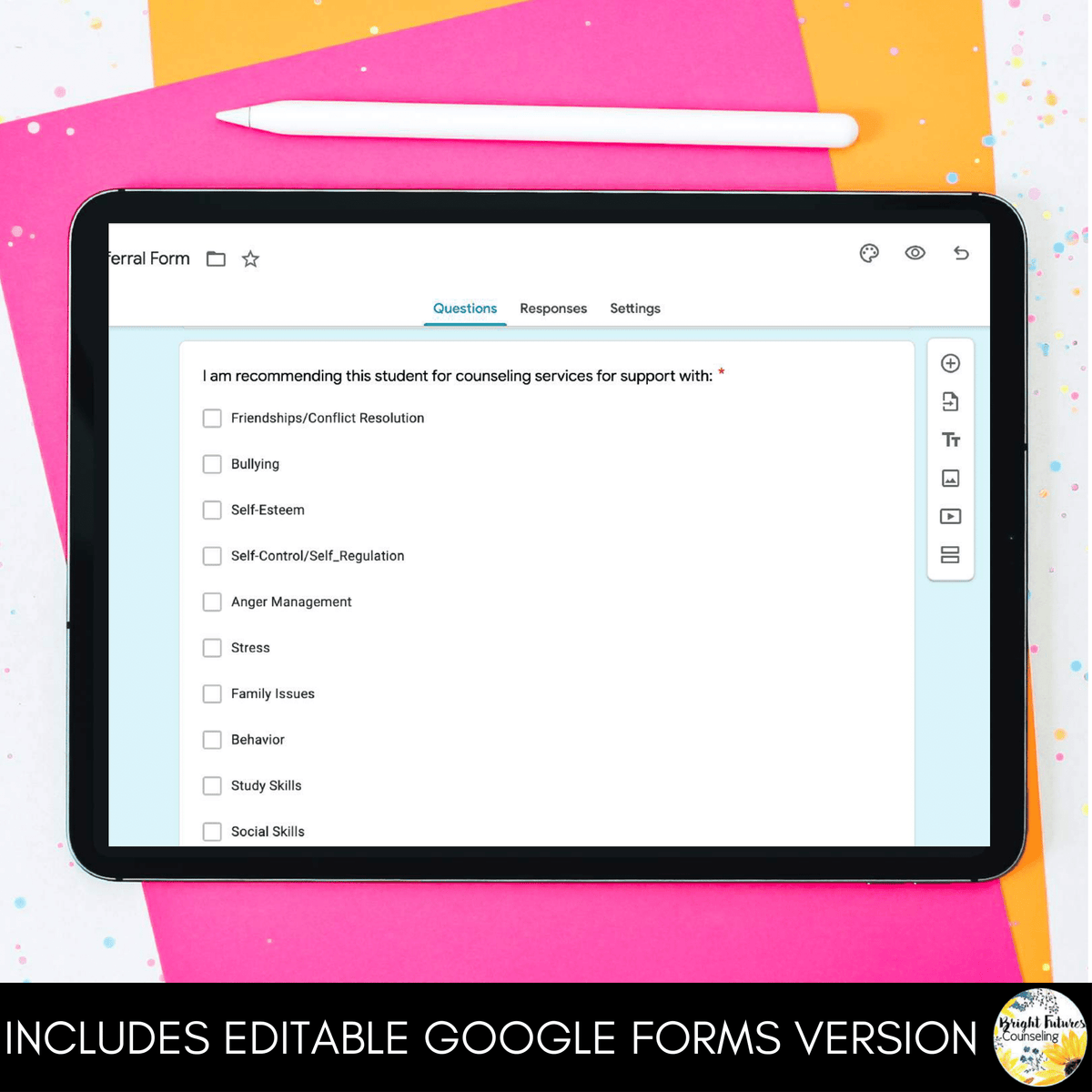 School Counseling Referral Form – Bright Futures Counseling