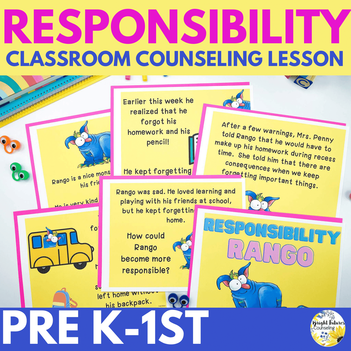 School Counseling Responsibility Guidance Lesson for Primary Students