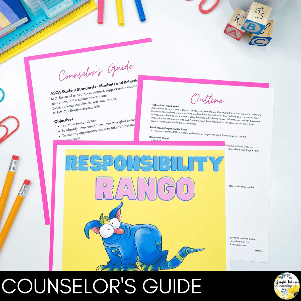 School Counseling Responsibility Guidance Lesson for Primary Students
