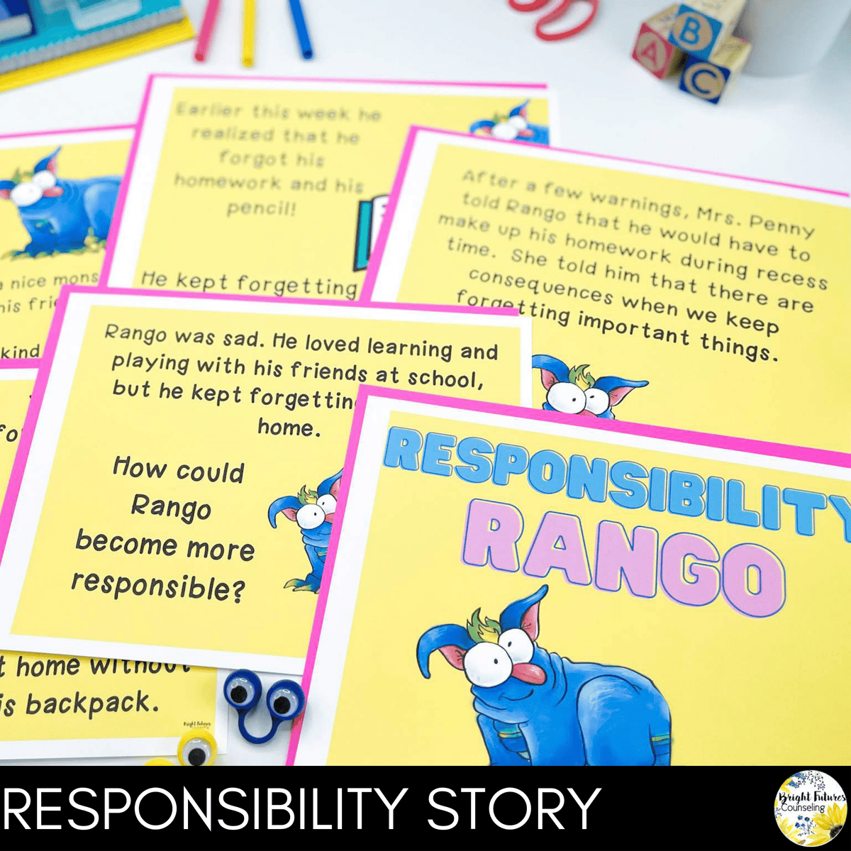 School Counseling Responsibility Guidance Lesson for Primary Students