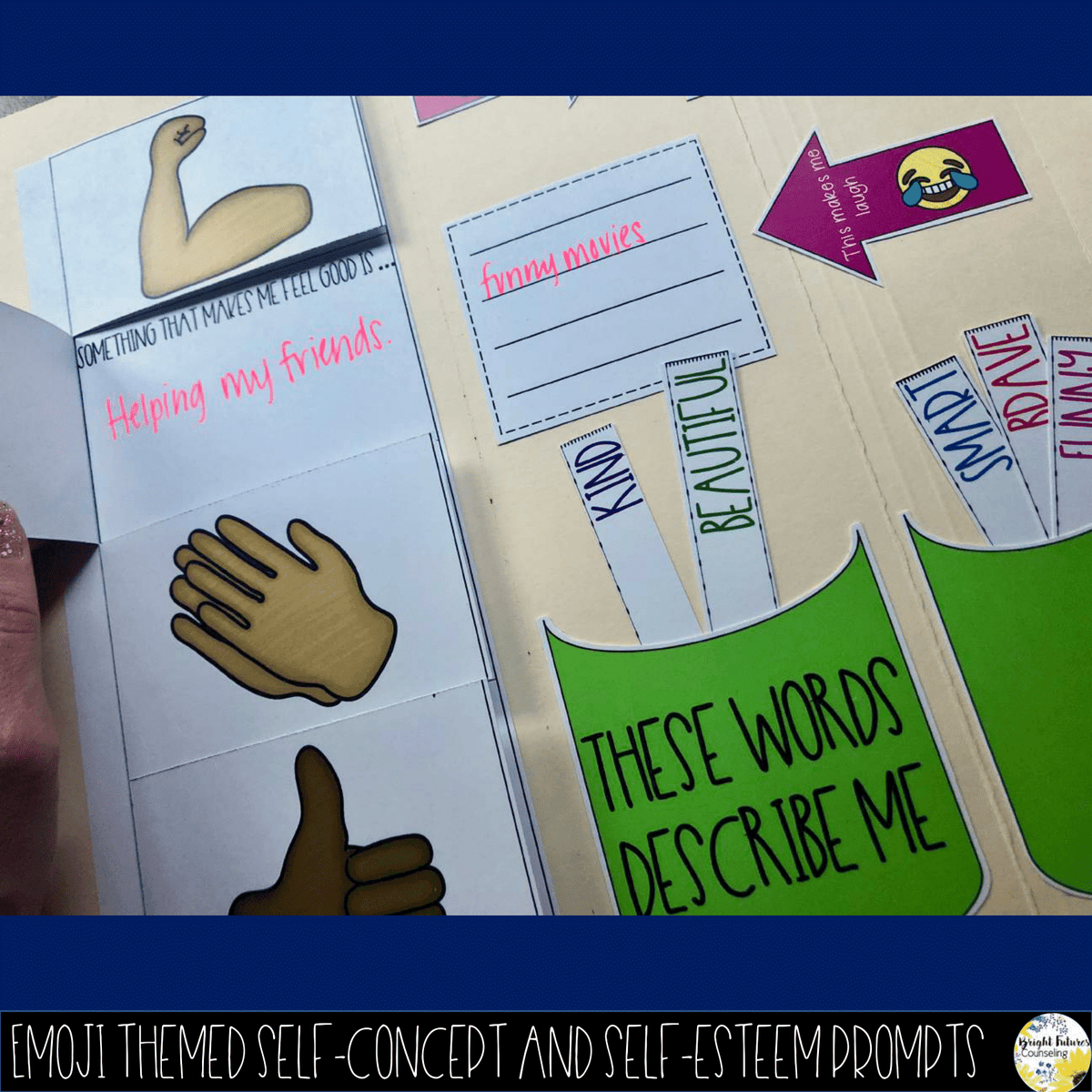 Self-Concept and Self-Esteem Scrapbook All About Me Interactive Craft