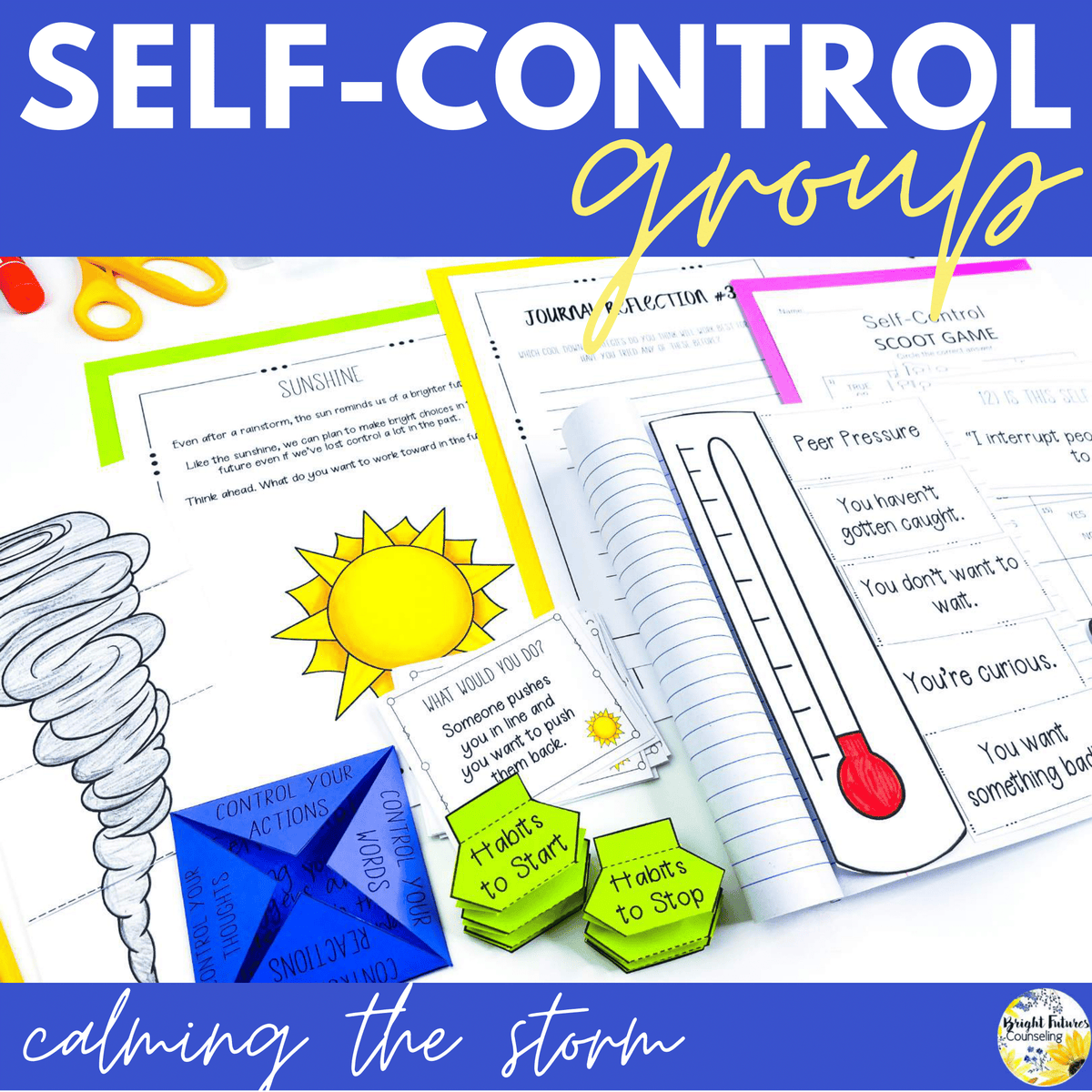 Self-Control School Counseling Group: Develop Self-Control Accountabil