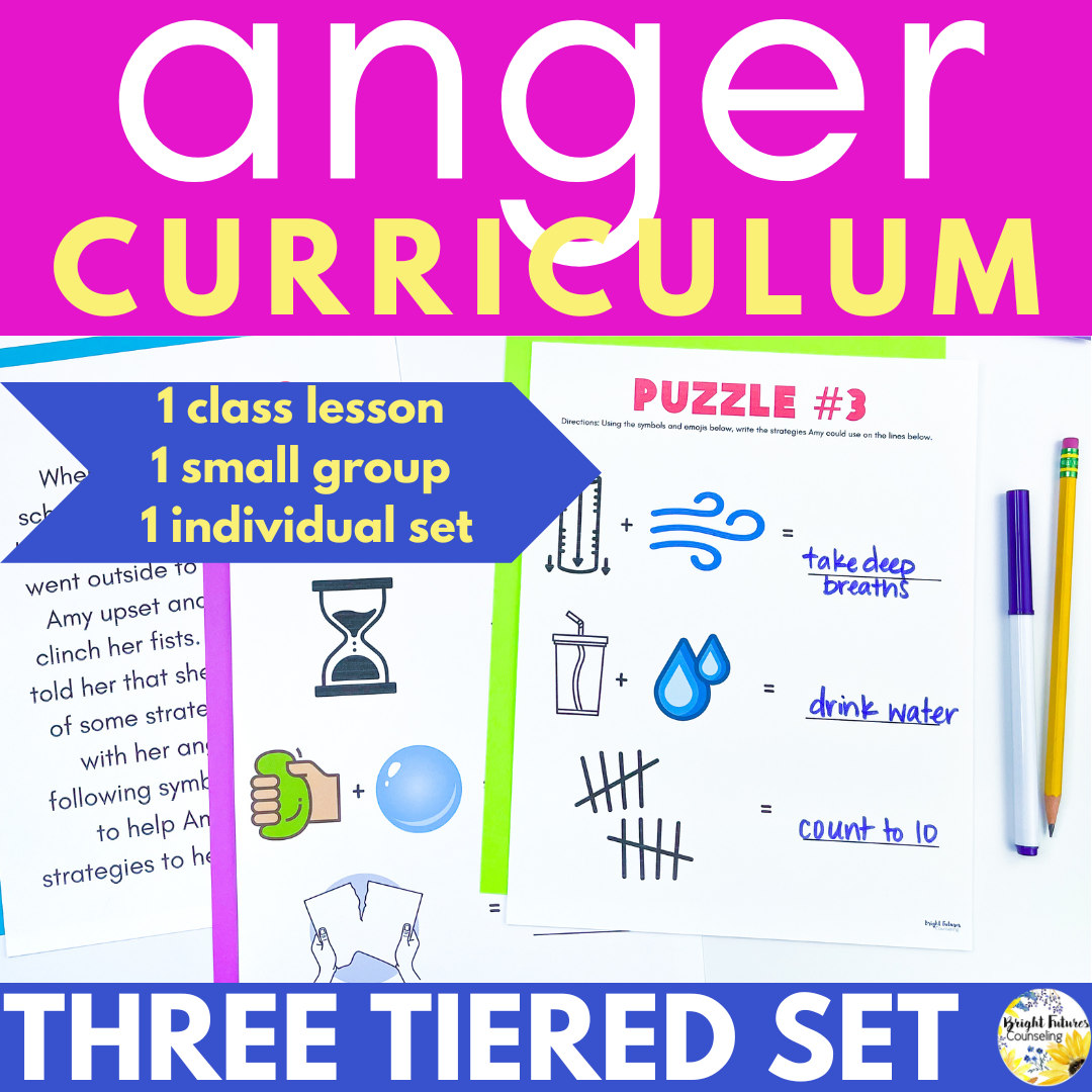 Anger Management 3 Tier Counseling Curriculum
