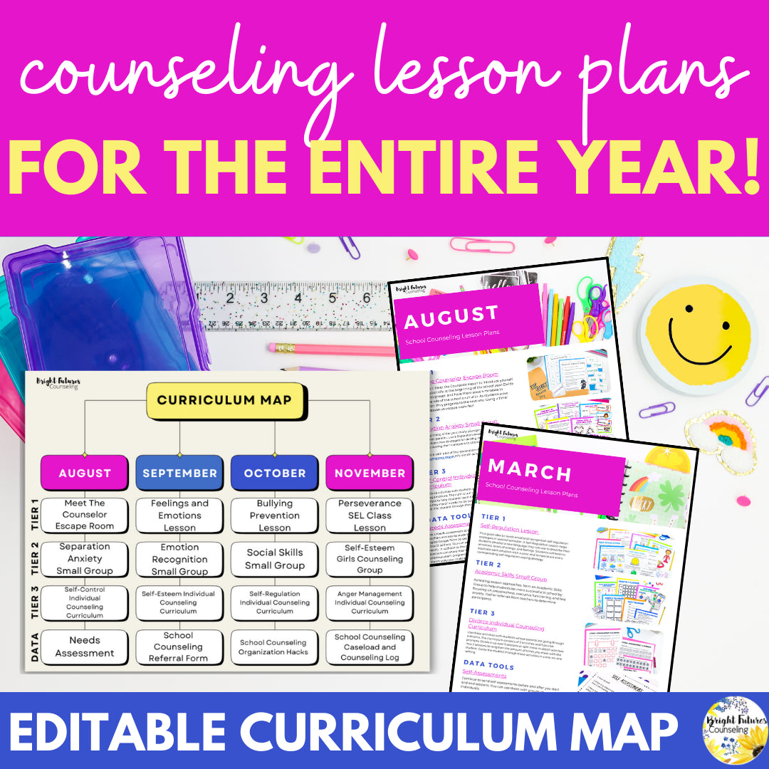 School Counseling EDITABLE End of the Year Report