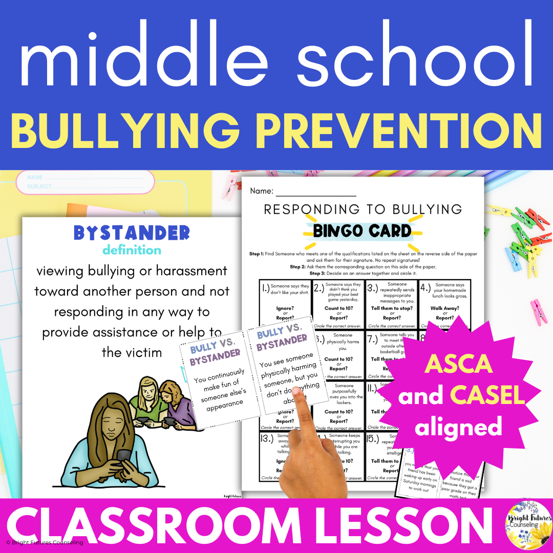 Middle School Bullying Prevention Worksheets Bullying Prevention 101