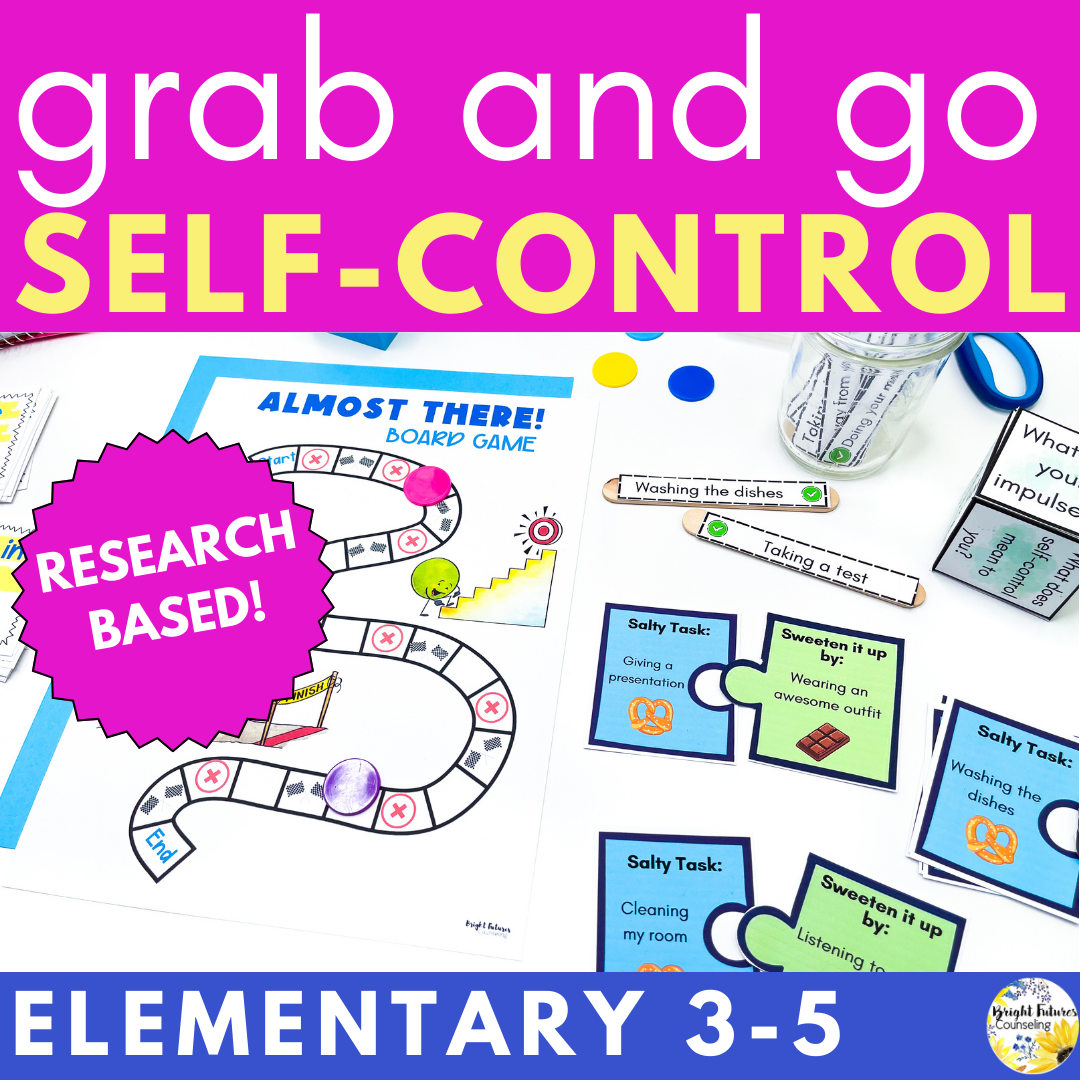Self-Control Coping Skills Activities for Elementary