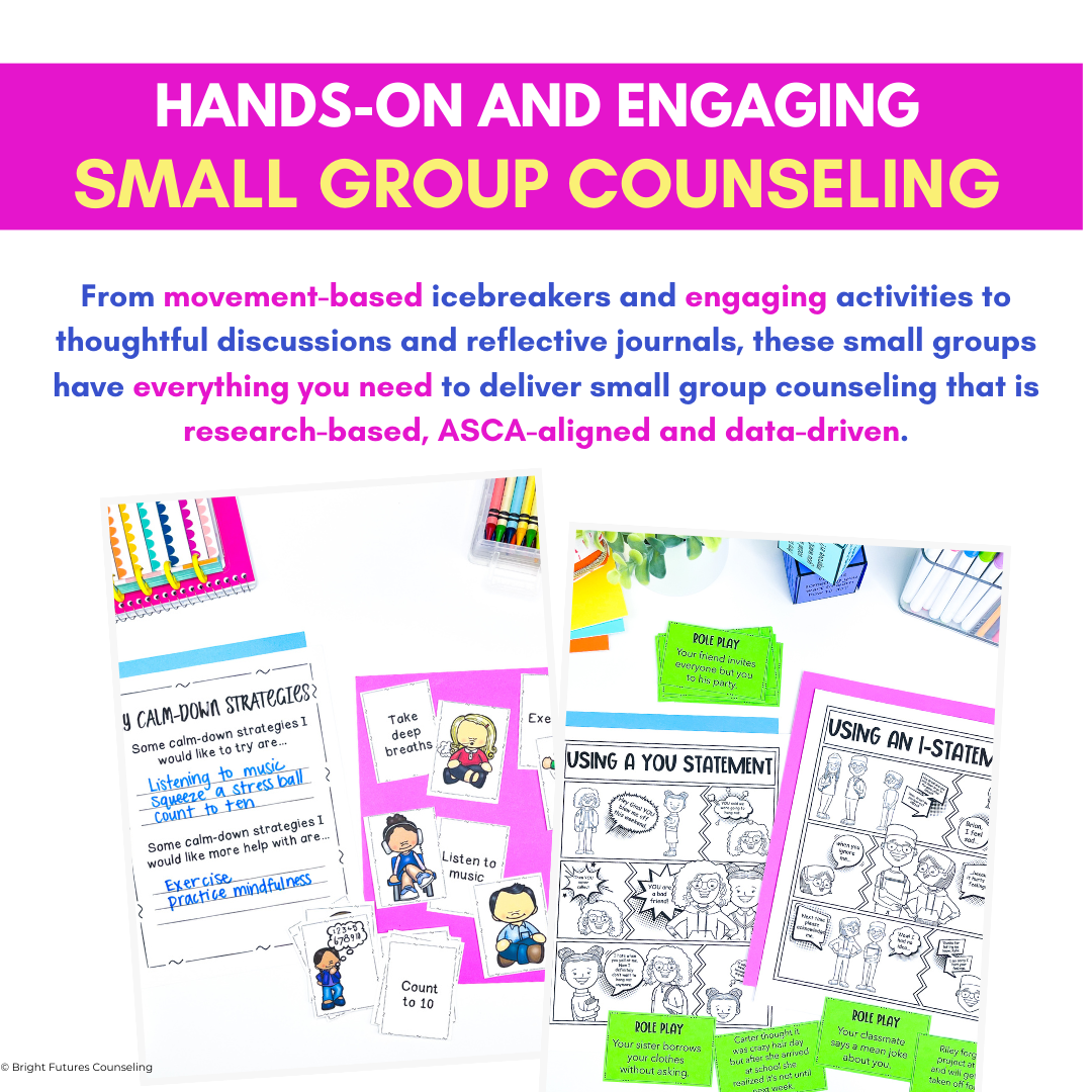 School Counseling Curriculum: 20 Research-based and Ready to Use Small ...