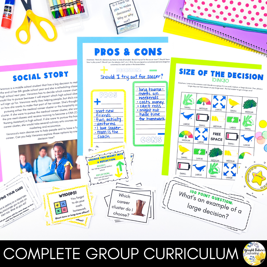 Responsibility Middle School Counseling Group: Taking Personal Respons