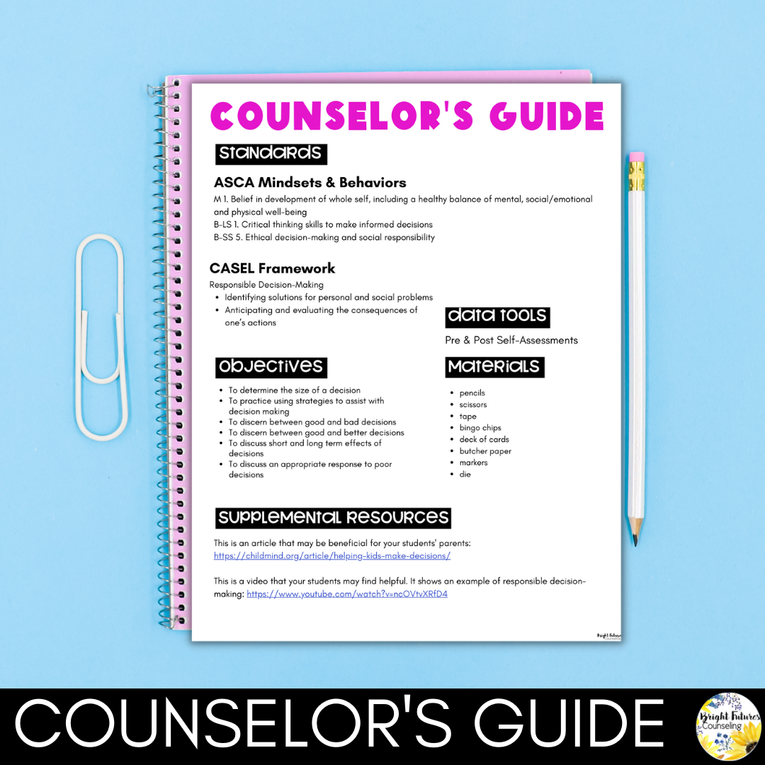 Responsibility Middle School Counseling Group: Taking Personal Respons ...