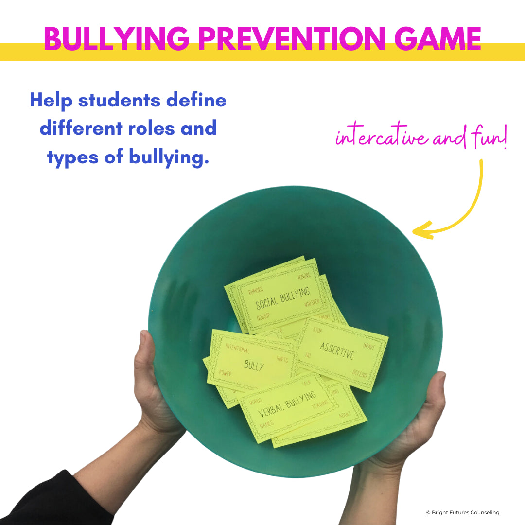 Bullying Prevention Game - Salad Bowl Charades School Counseling Game