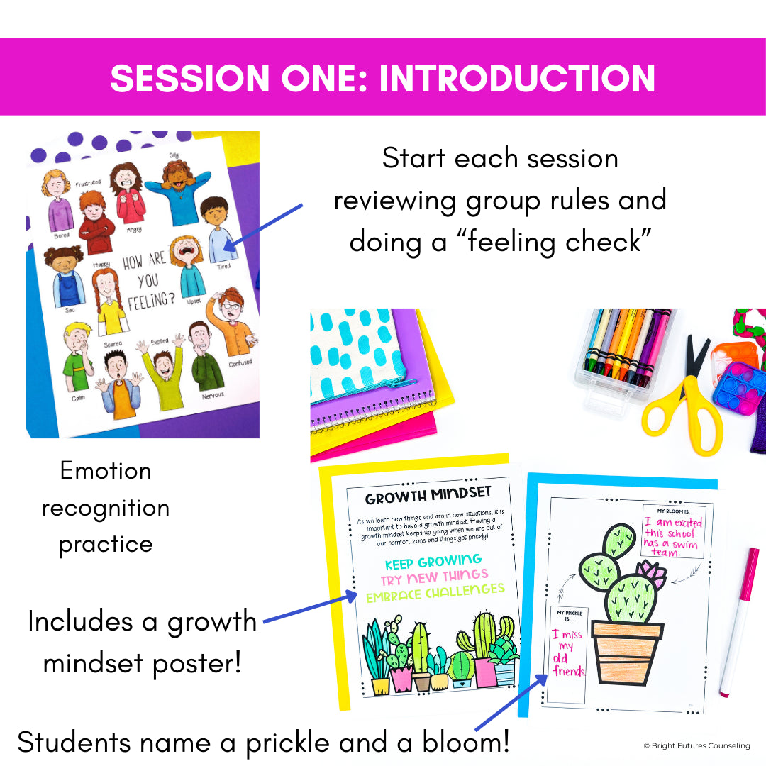 New Student Group - School Counseling Friendship Small Group for New S