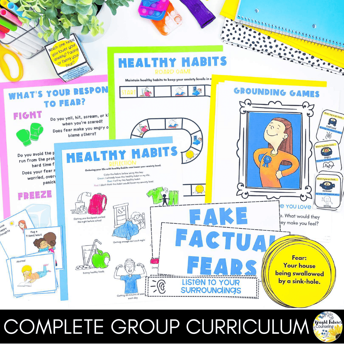 Anxiety Counseling Curriculum -Bright Futures Counseling