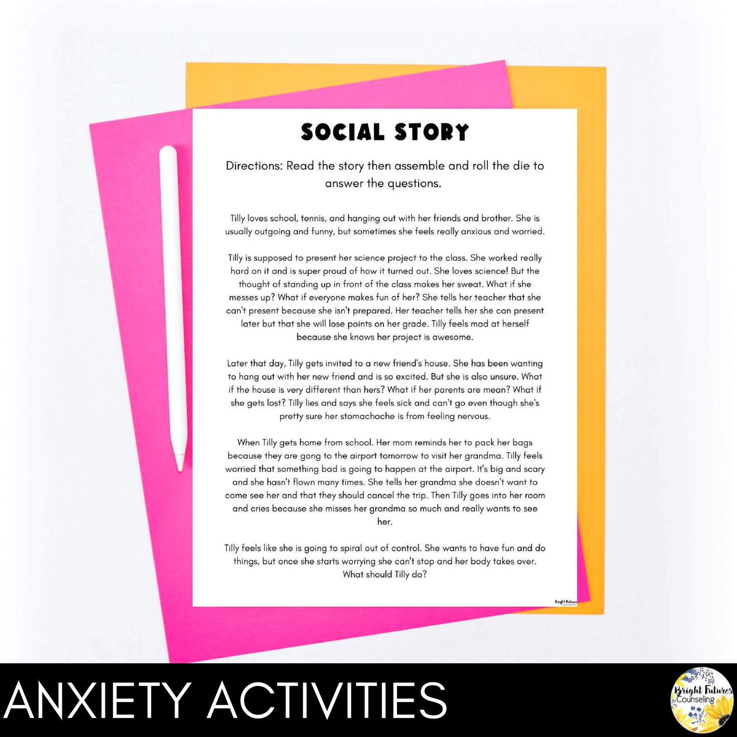 Anxiety & Worry Counseling Curriculum