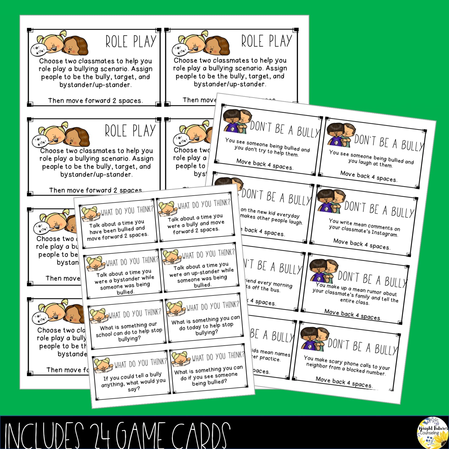 Bullying Prevention Board Game | School Counseling Game