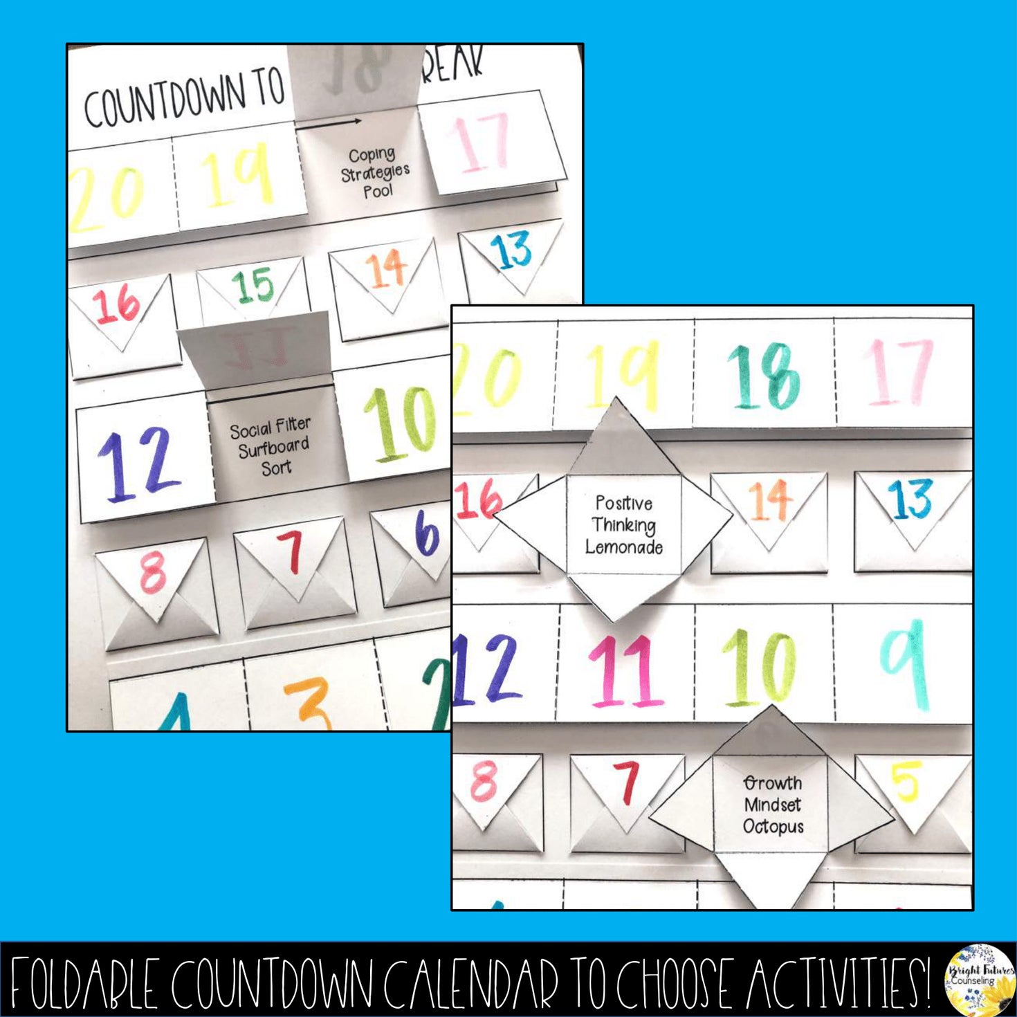 Countdown to Summer Break - End of the Year Counseling SEL Summer Acti