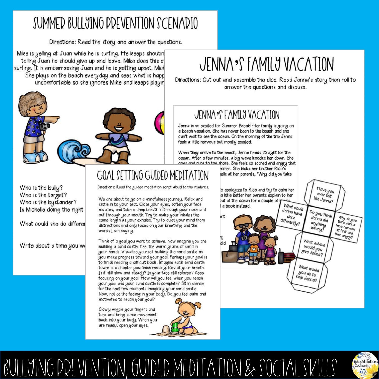 Countdown to Summer Break - End of the Year Counseling SEL Summer Acti