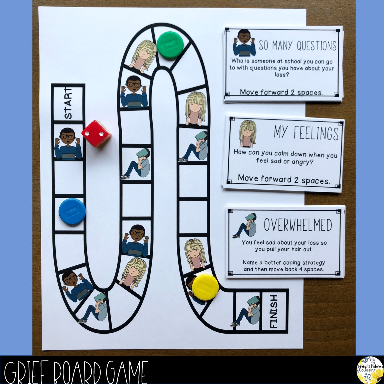 Grief Board Game with Print and Digital Version