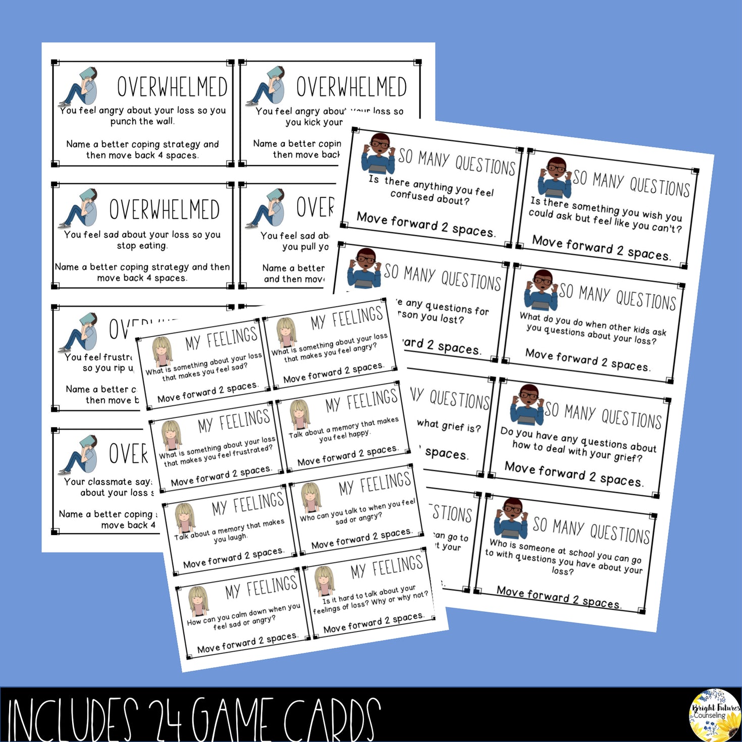 Grief Board Game with Print and Digital Version