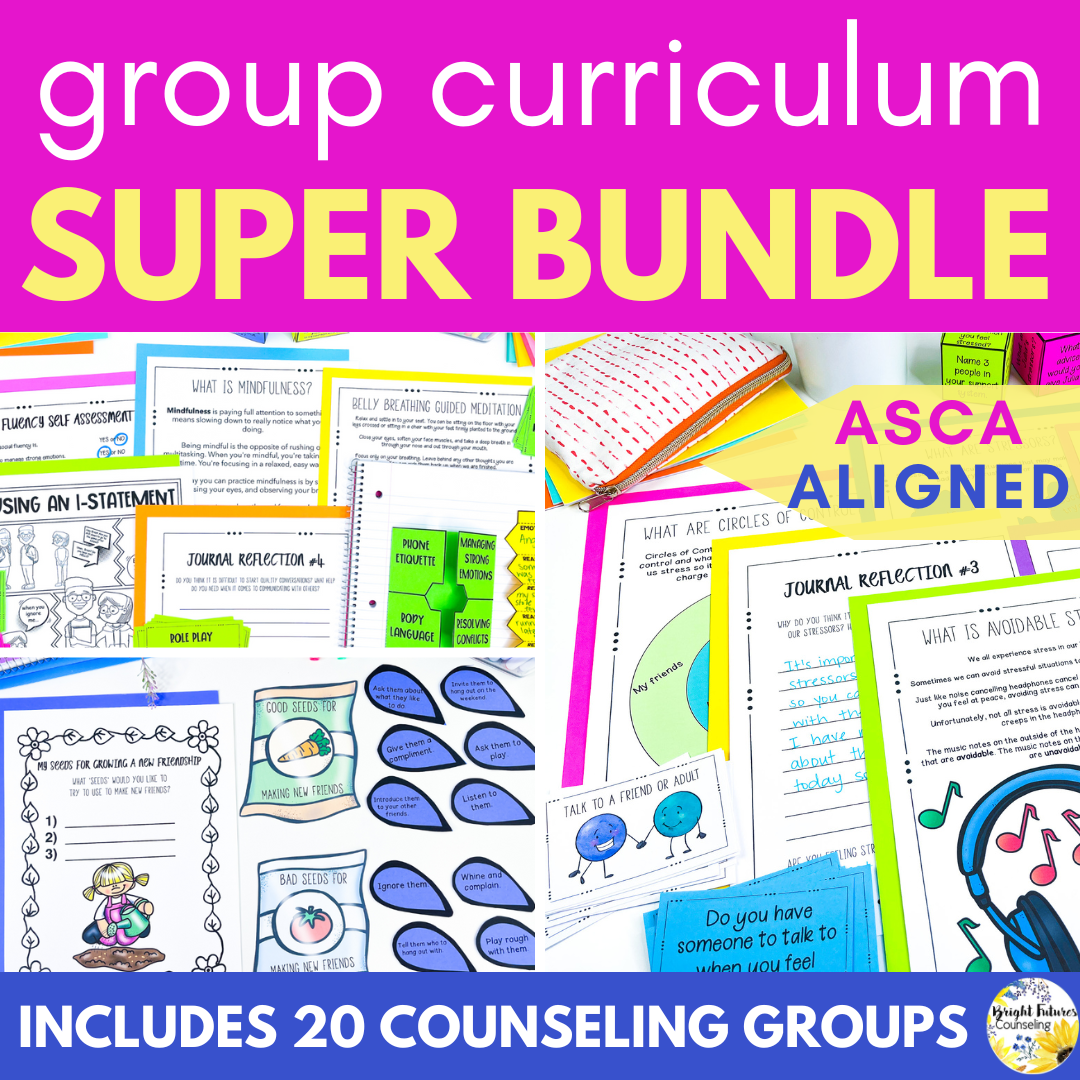 School Counseling Curriculum: 20 Research-based and Ready to Use Small ...