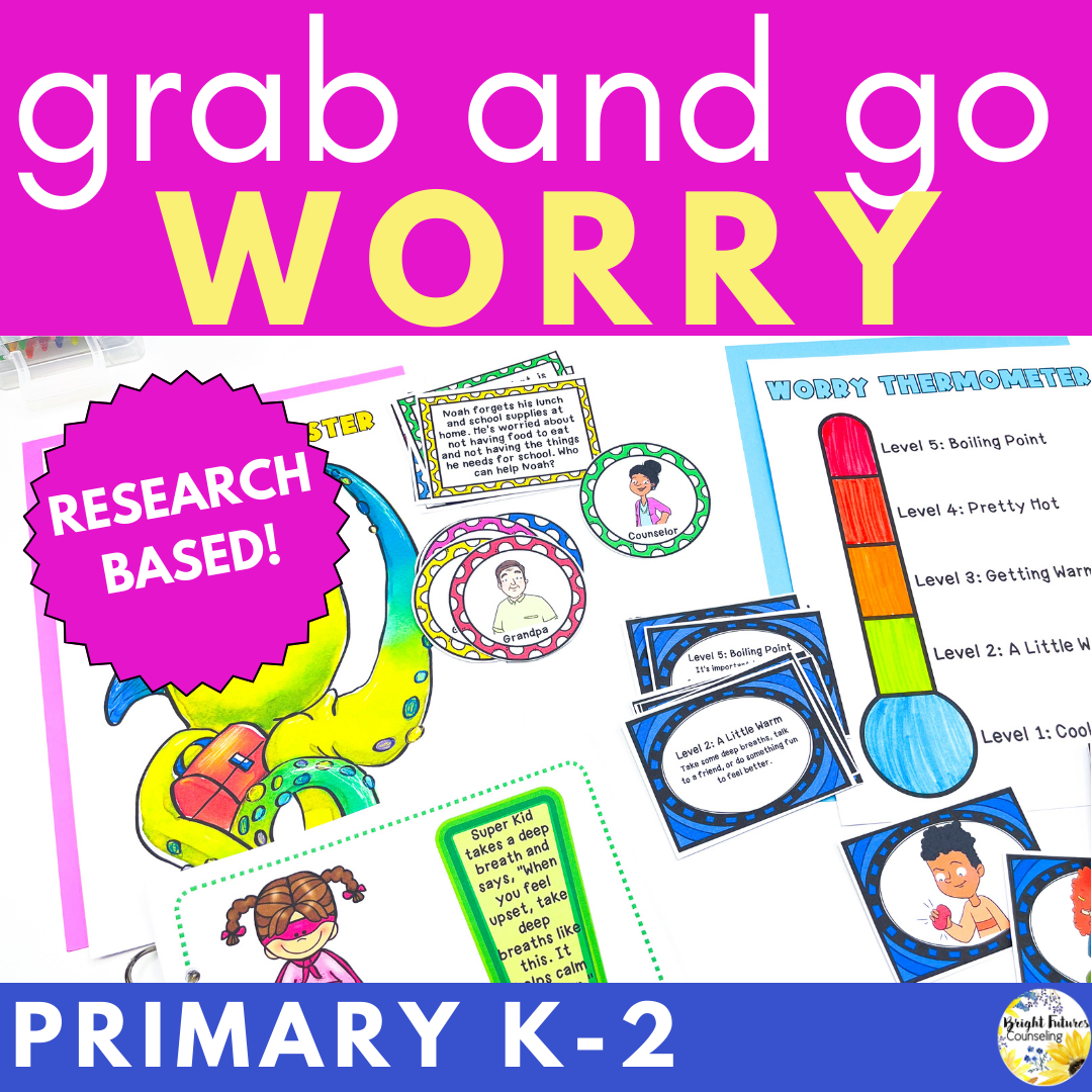Worry and Anxiety Management - Coping Skills Activities for Primary Gr