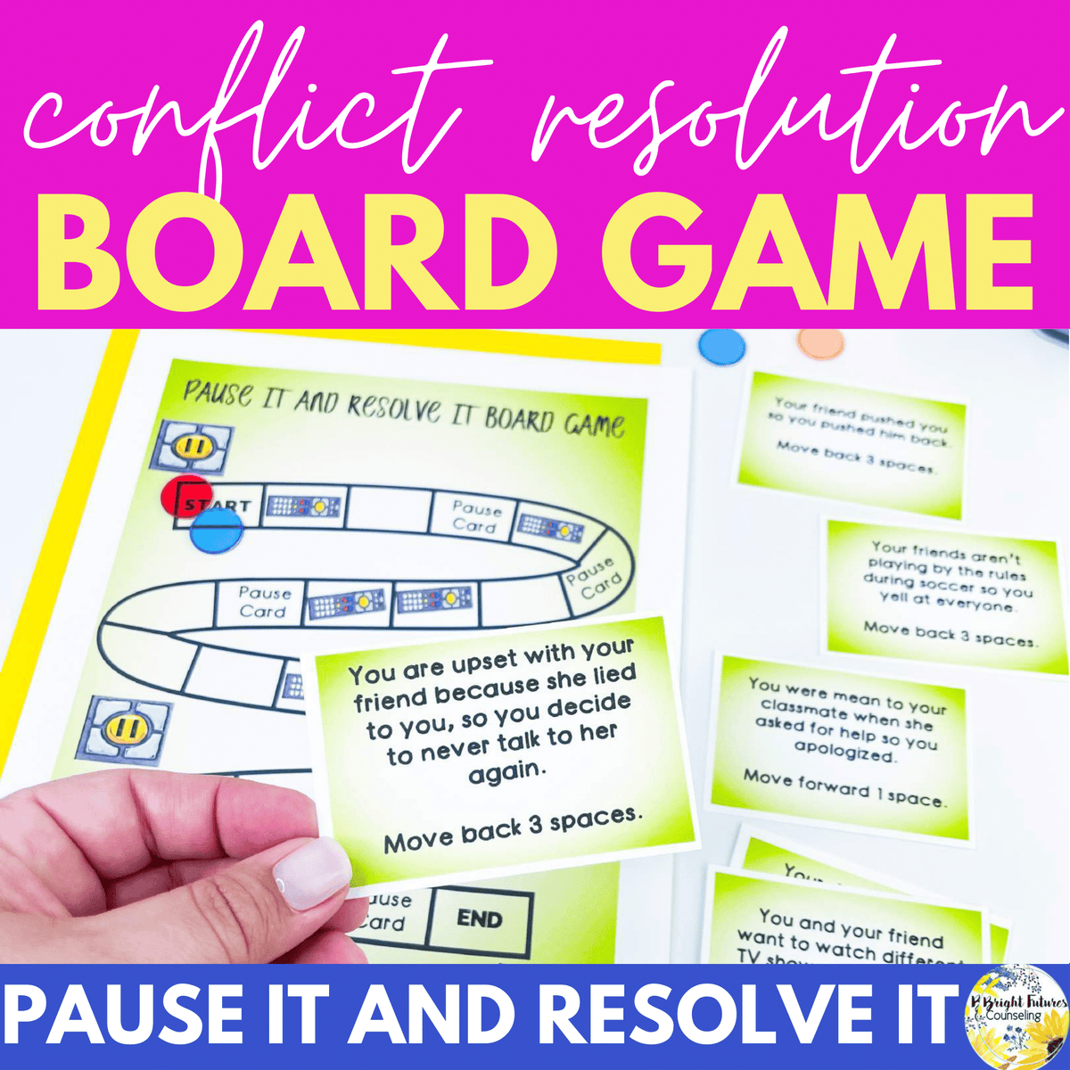 Conflict Resolution Board Game & Activity Pack for Students