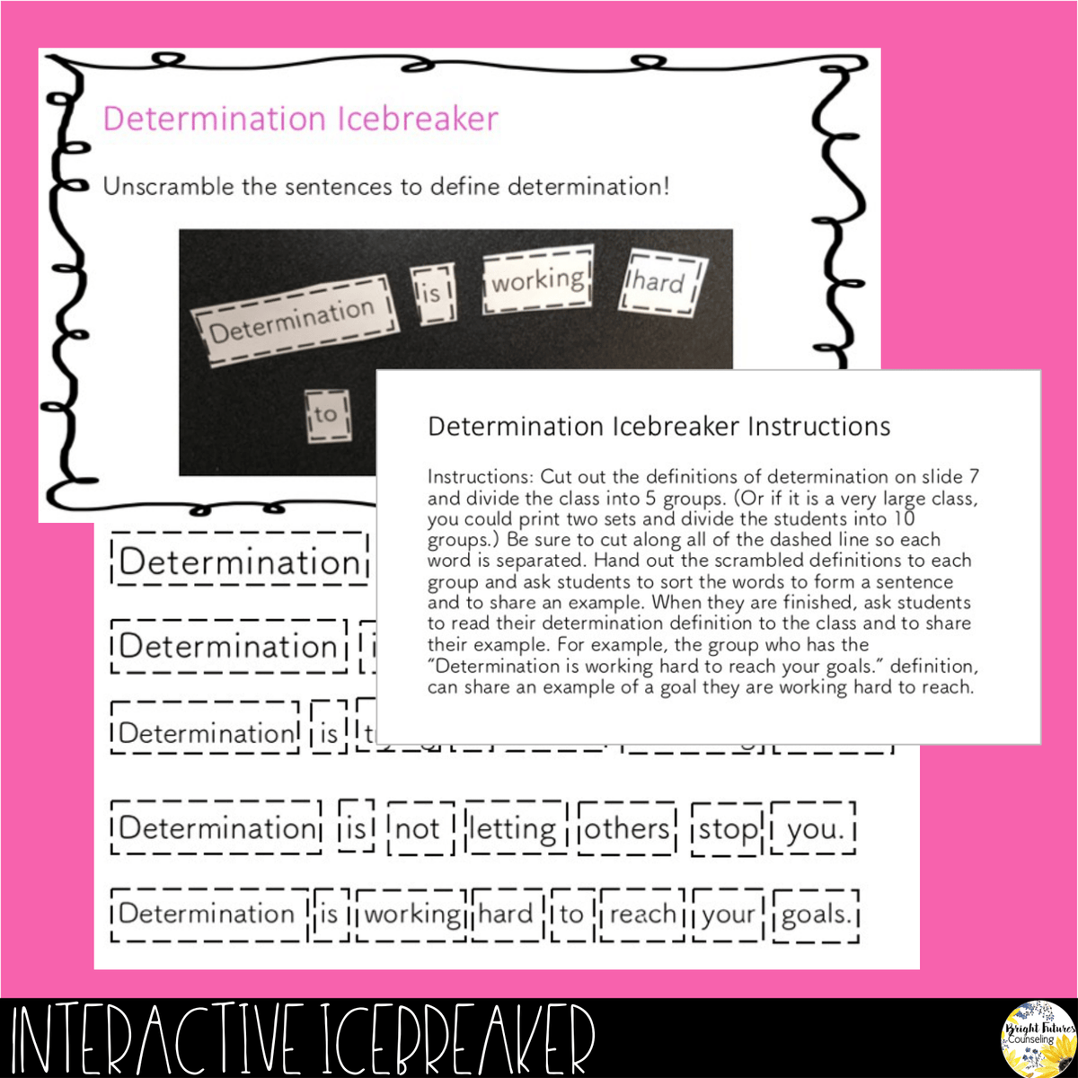 DETERMINATION Guidance Lesson Activity and Video with Editable Version
