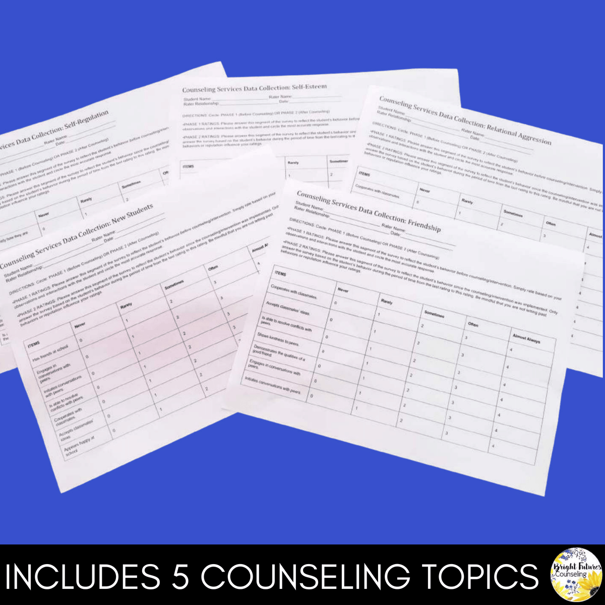 Data Collection Behavior Surveys - School Counseling Data Tracking For ...