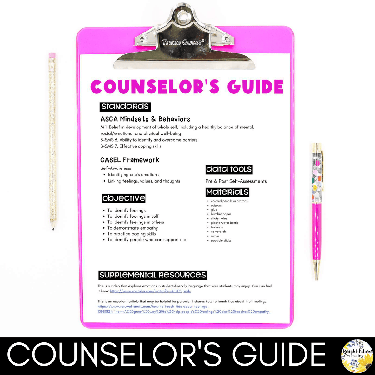 Emotion Recognition and Self Regulation Six Week School Counseling Sma