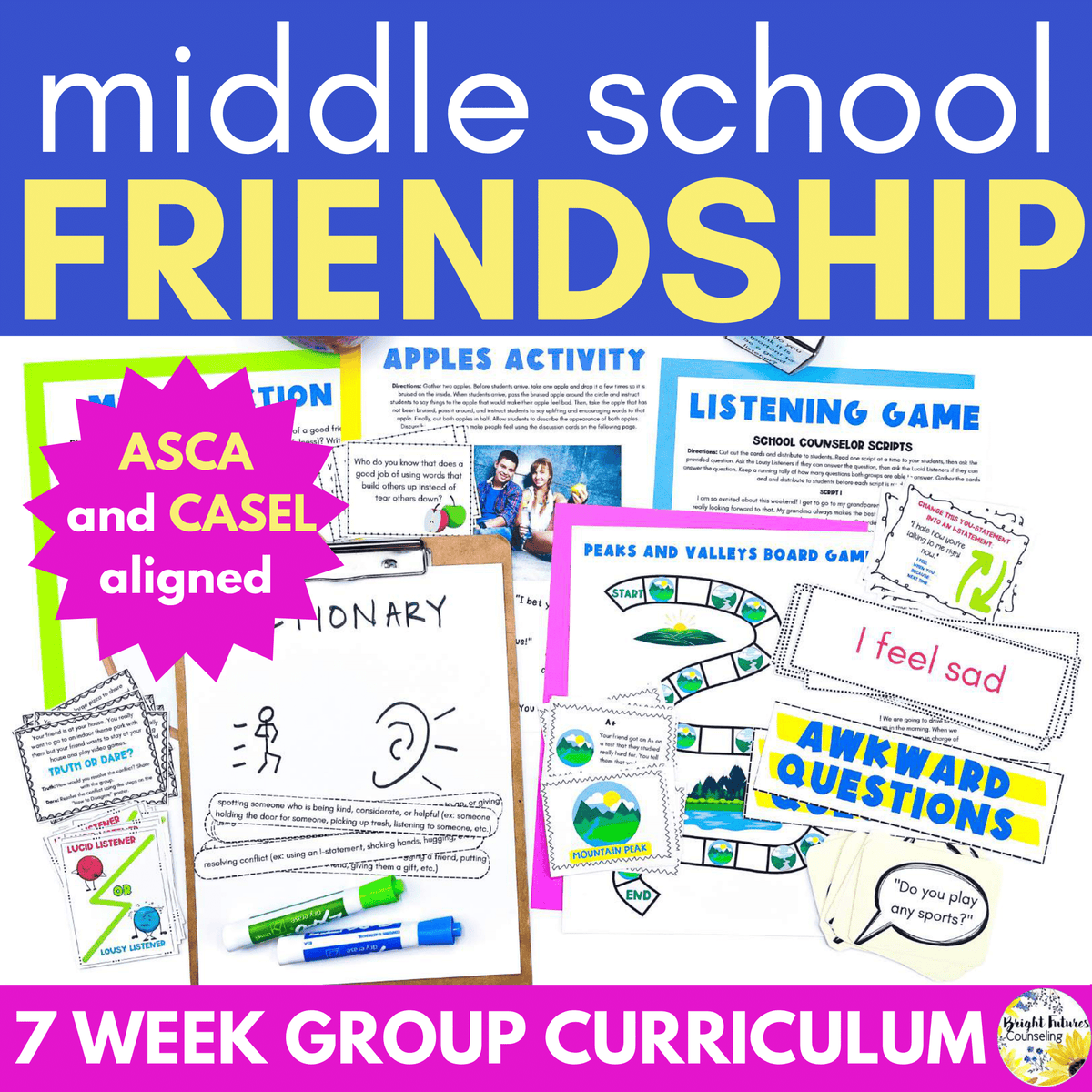 Friendship & Conflict Resolution Group Counseling Lesson Plans for Mid
